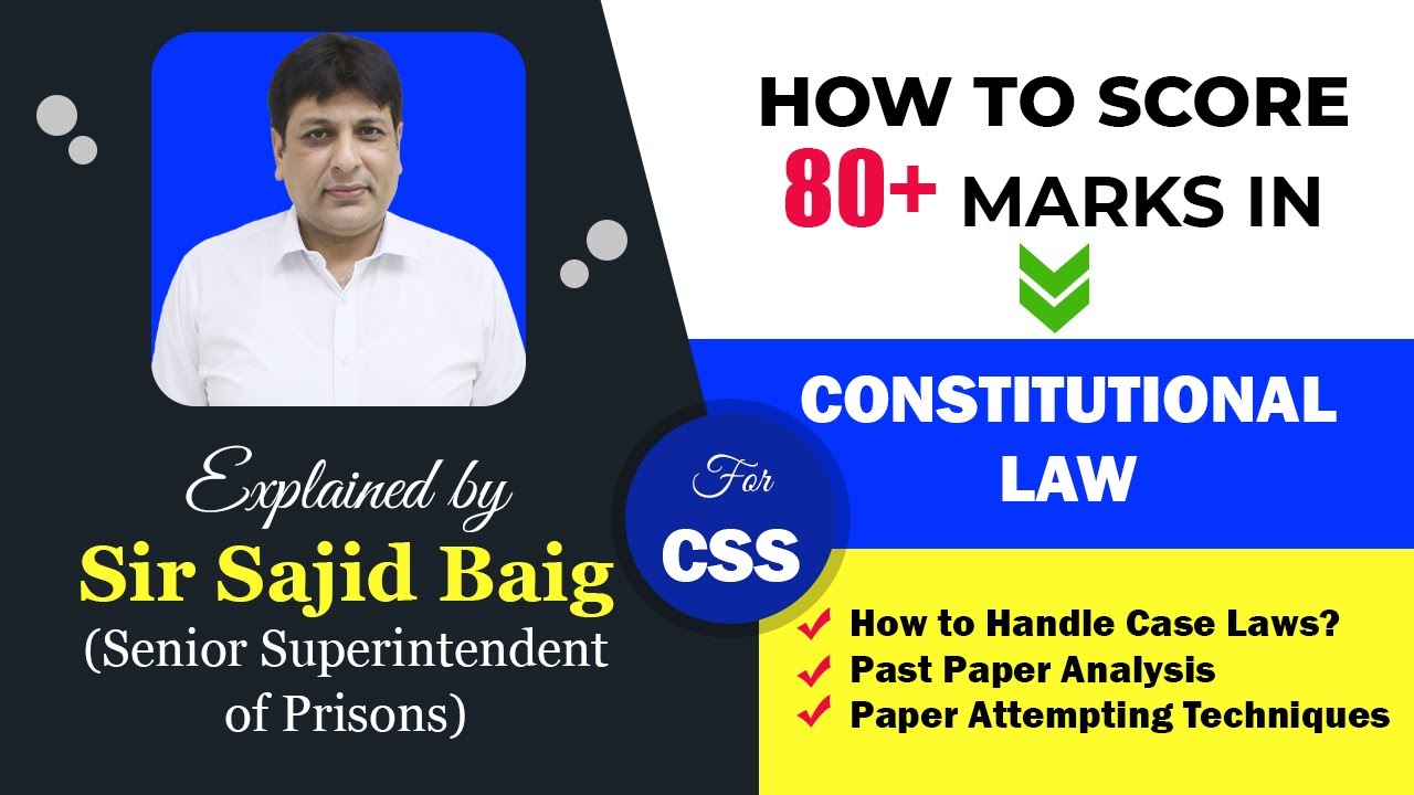 CSS Constitutional Law | Syllabus | Past papers | Case Laws | Pol ...