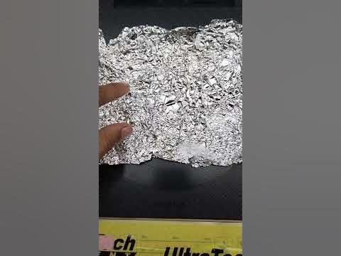 Amazing experiment with aluminum foil paper#science #experiment # ...