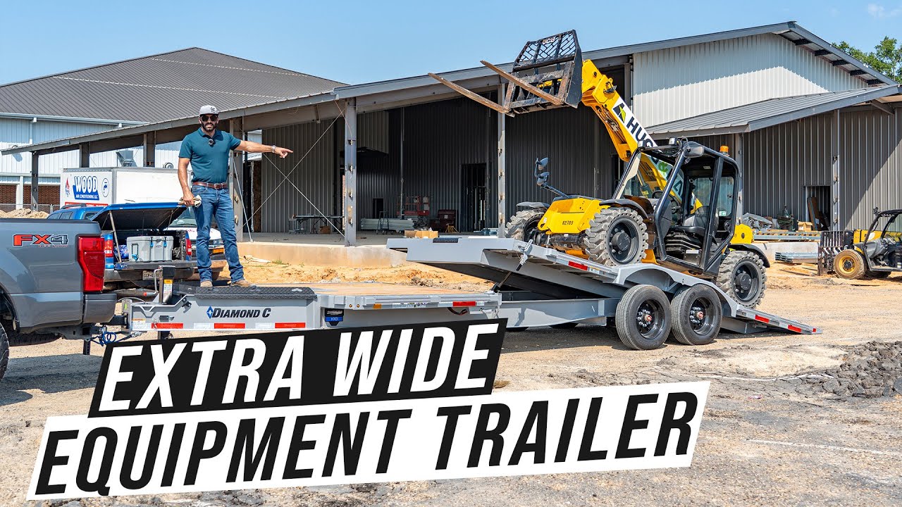 Extra Wide Equipment Tilt Trailer- Meet the HXD | Diamond C - YouTube