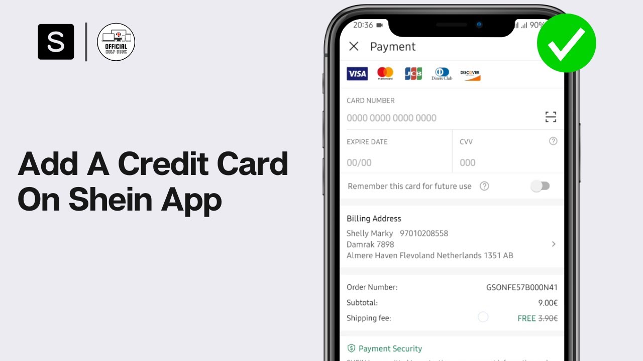 How To Add A Credit Card On Shein App (2024) - YouTube