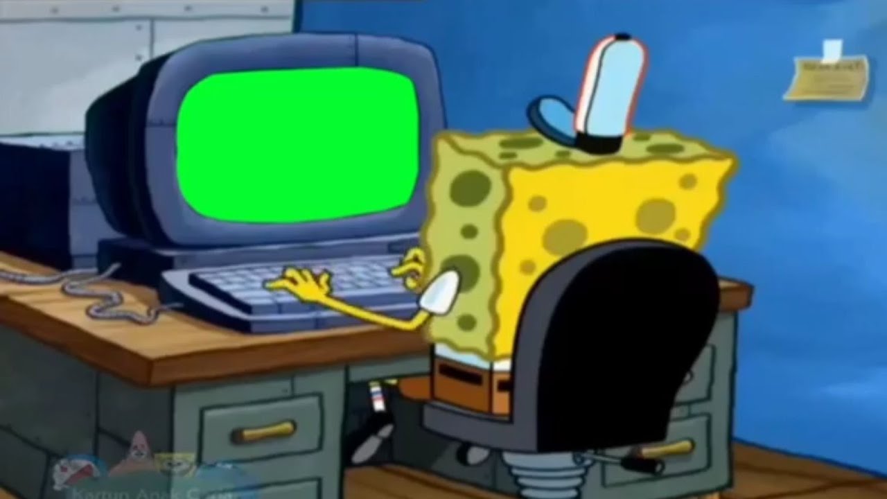 EFEITO CHROME KEY BOB ESPONJA MEXENDO NO COMPUTADOR - YouTube