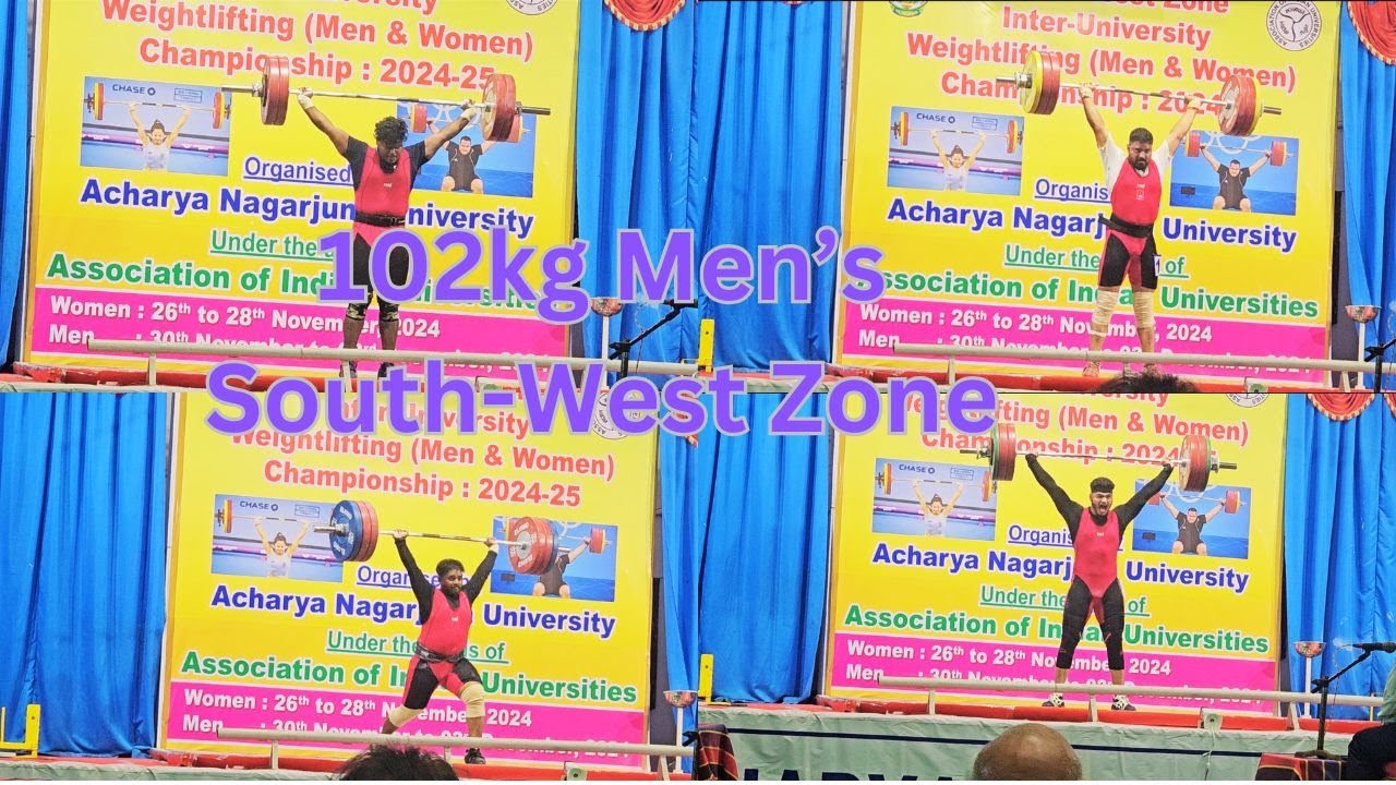 102kg Men's South - West Zone Inter-University Weightlifting (Men ...