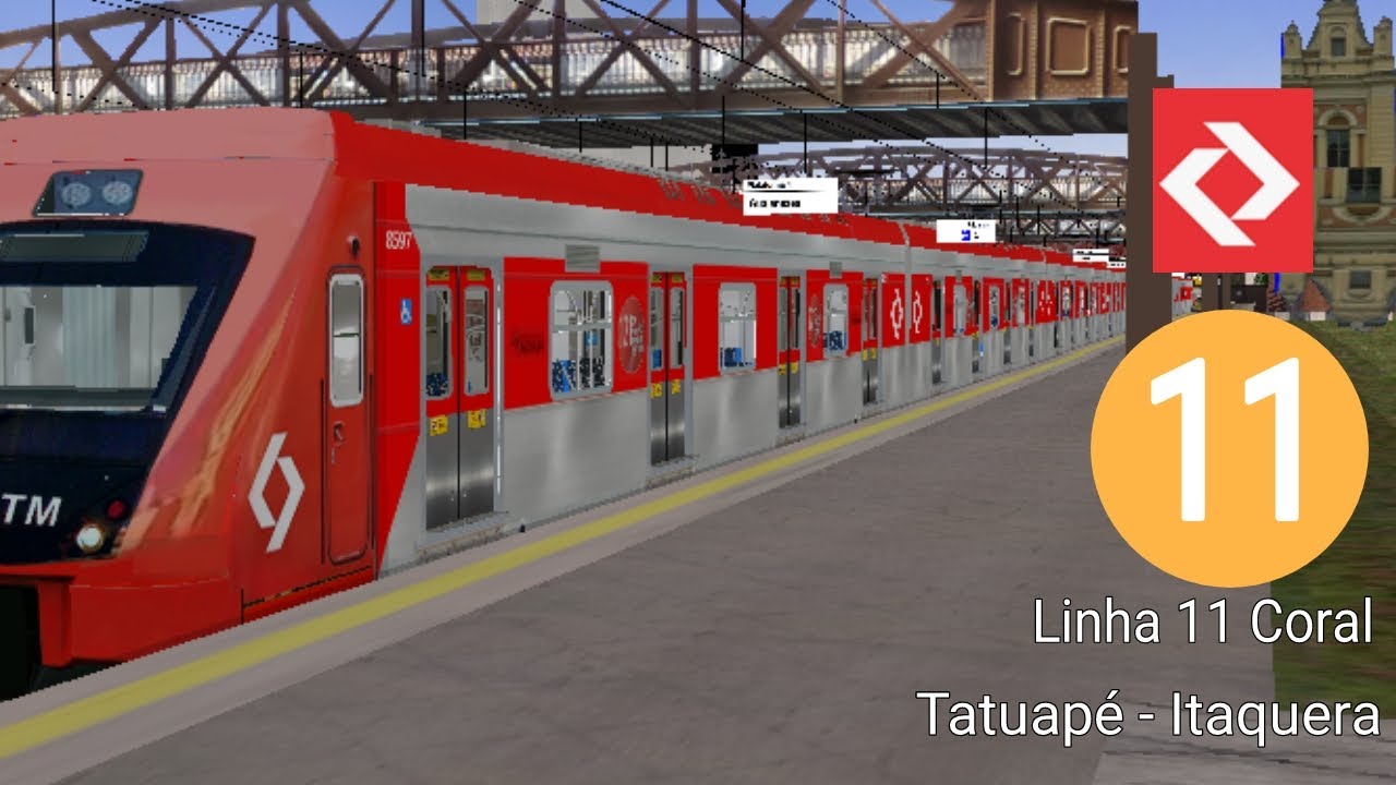 Linha 11 Coral Série 8500 Tatuapé - Itaquera - YouTube