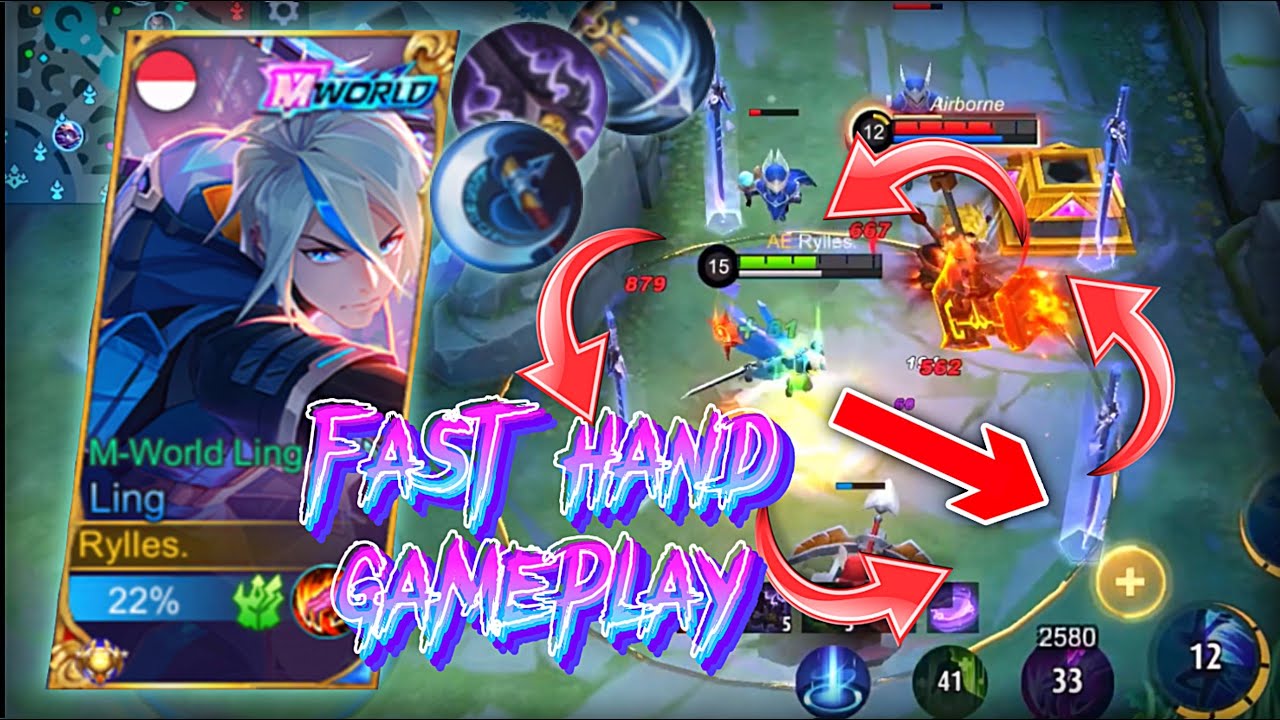 NEW LING M-WORLD SKIN FAST HAND GAMEPLAY! | MOBILE LEGENDS - YouTube