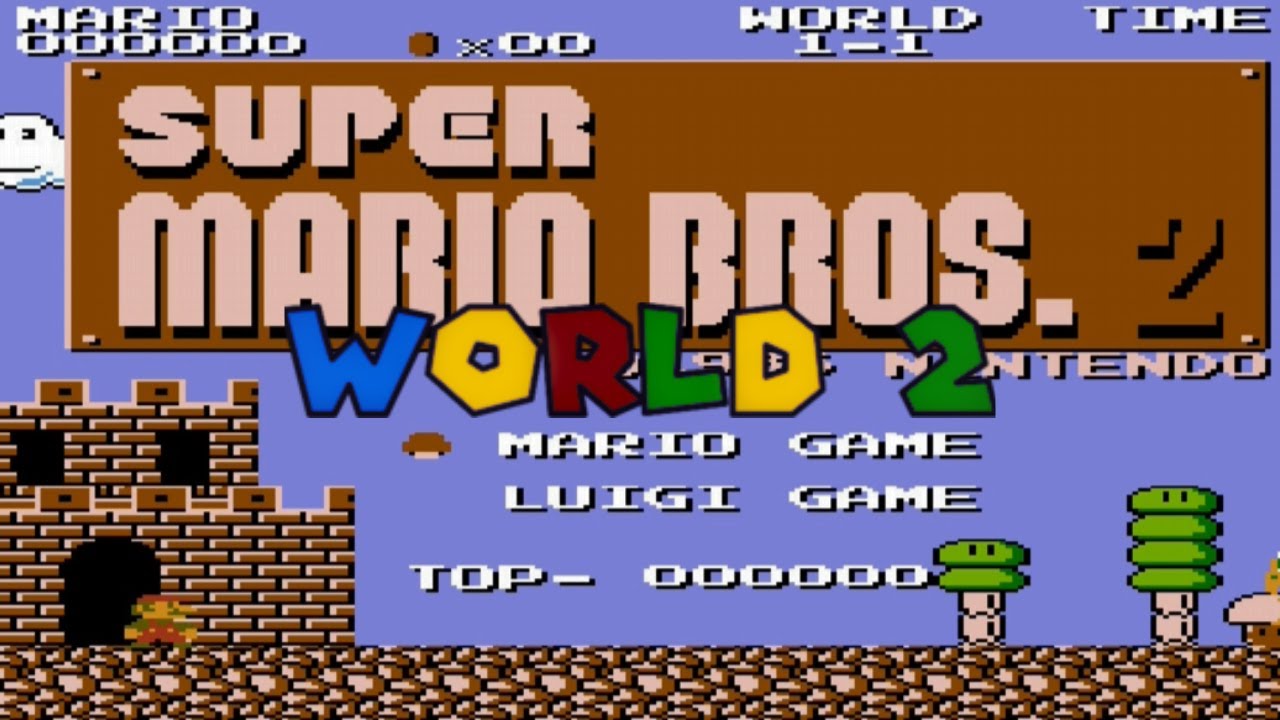 Super Mario Bros 2 (The Lost Levels) - world 2 - [4k] - YouTube