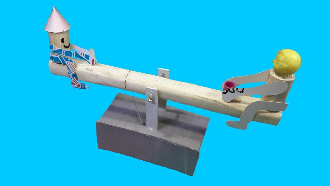How to make see - saw with gear motor | science project fun wooden toys ...