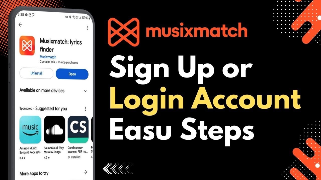 Log In Musixmatch | How to Sign Up Account on Musixmatch ! - YouTube