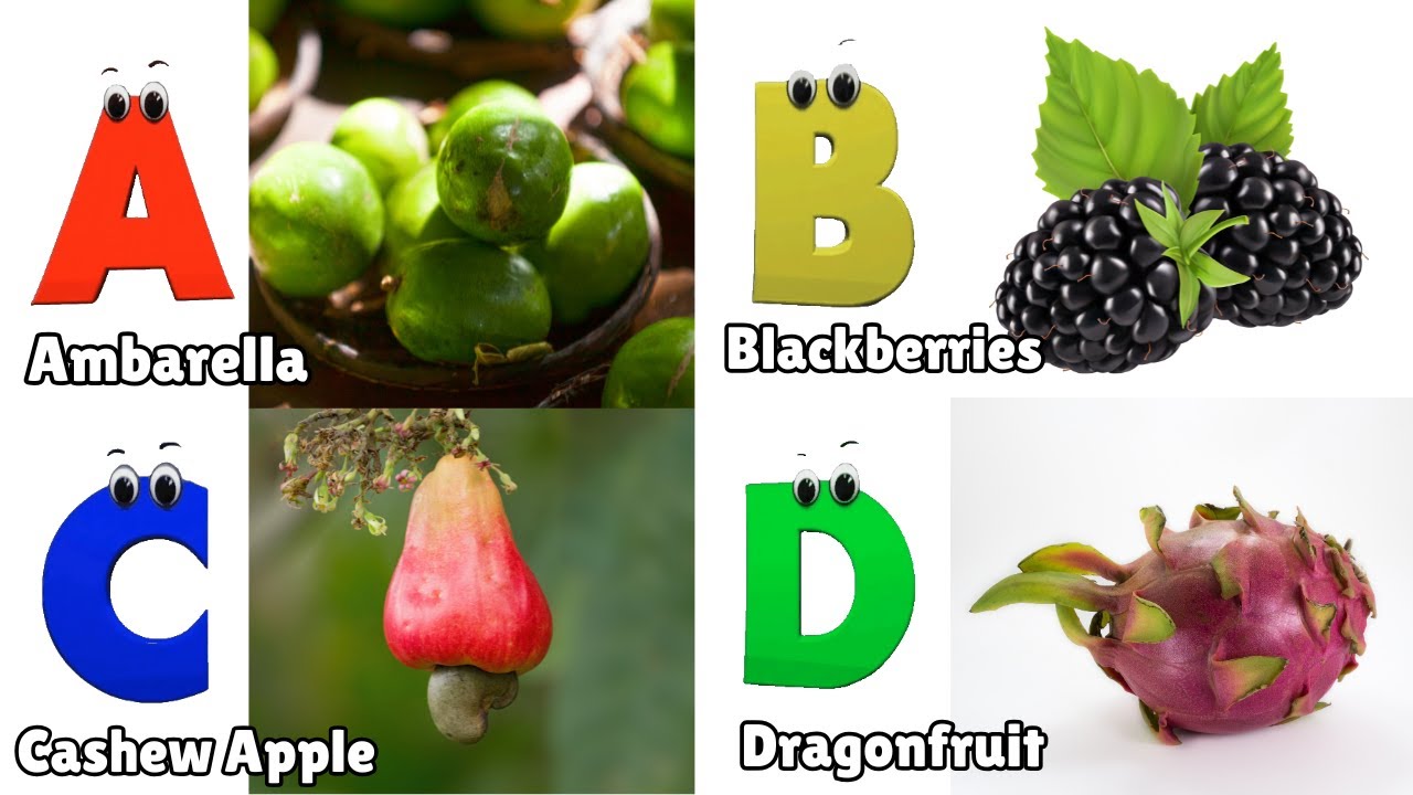 Fruit ABC Song | Fruit Alphabet Song | Phonics for Kids | Alphabet ...