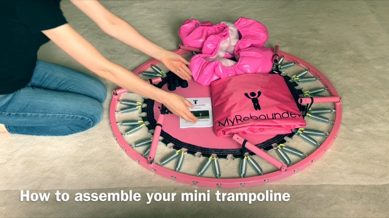 How to assemble your mini trampoline by MyRebounder - YouTube