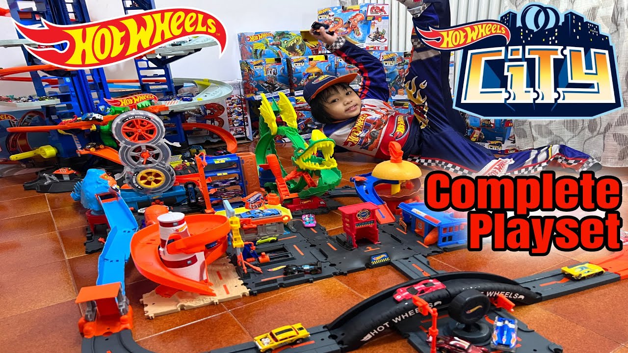 Hotwheels City COMPLETE Playset! Hot Wheel Ultimate City playset | Epic ...