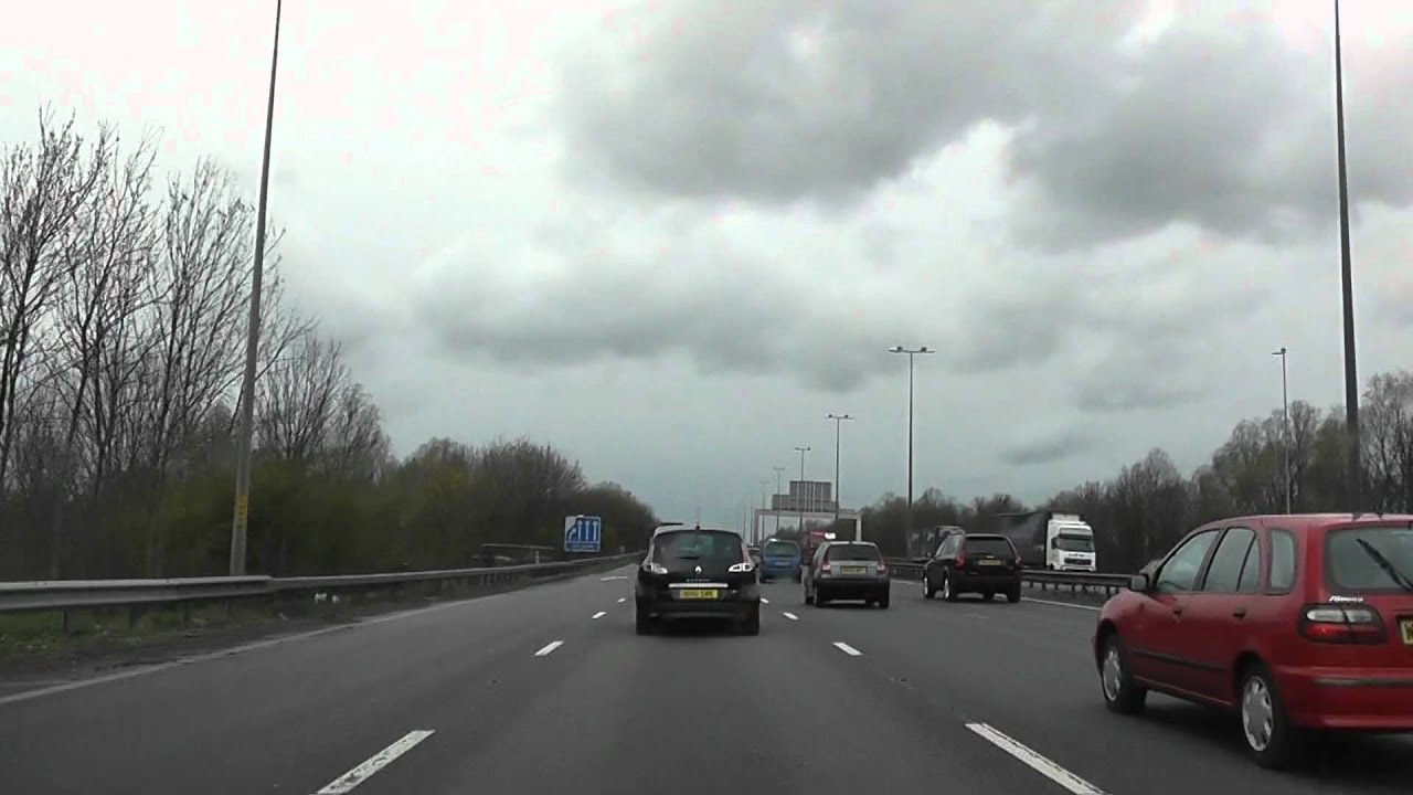 Driving On The M6 Motorway From J11 Cannock To J12 Telford ...