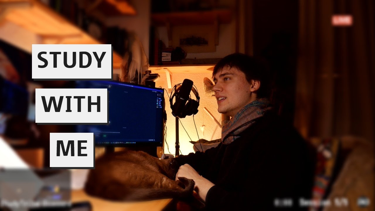 Cozy Study Stream 📚 Study With Me Live [Rain Sounds] | 50-10 Pomodoro ...