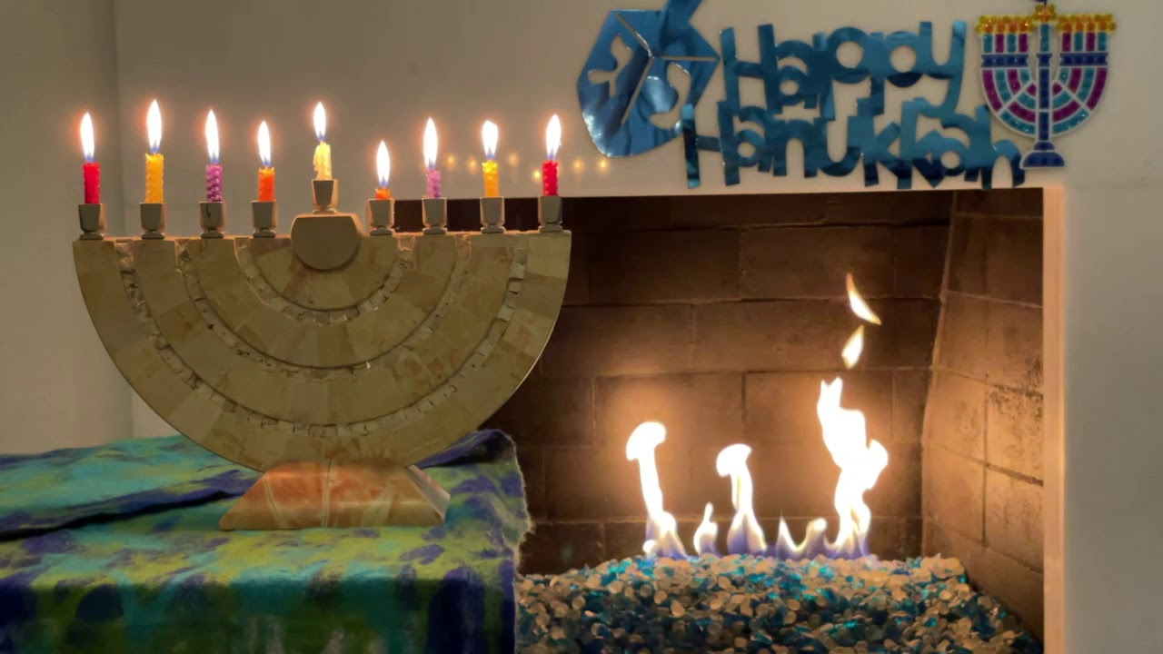 Night 3 Chanukiyah Lighting - YouTube