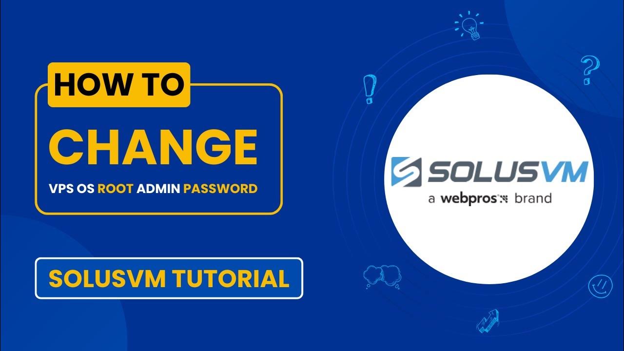 How to Change Your VPS OS Root Admin Password Using SolusVM PAMIR WEBHOST - YouTube