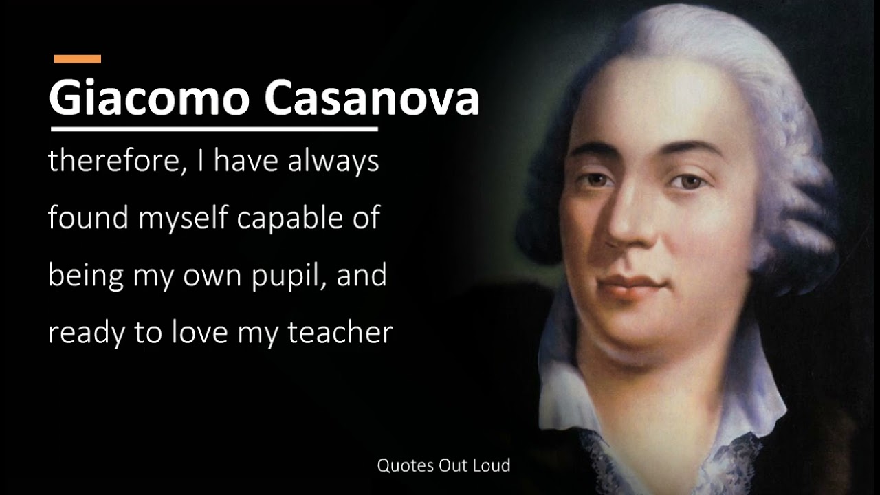 Giacomo Casanova - Quotes (Audio) - YouTube