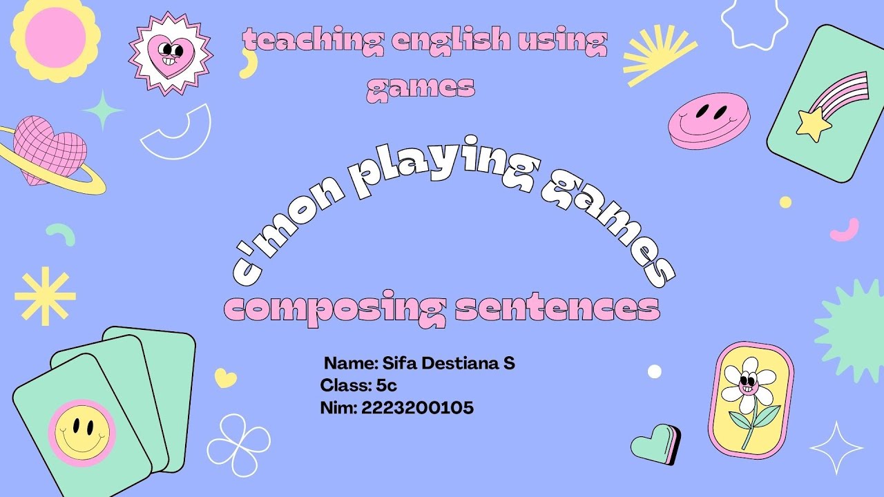 Compose sentences_learning english with a games - YouTube