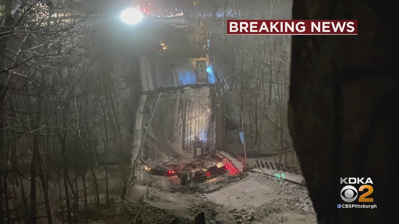 Bridge Collapses On Forbes Avenue - YouTube