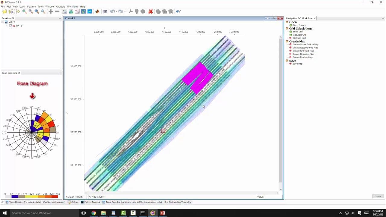 Seismic Navigation QC - Software - INTViewer Plugin - YouTube