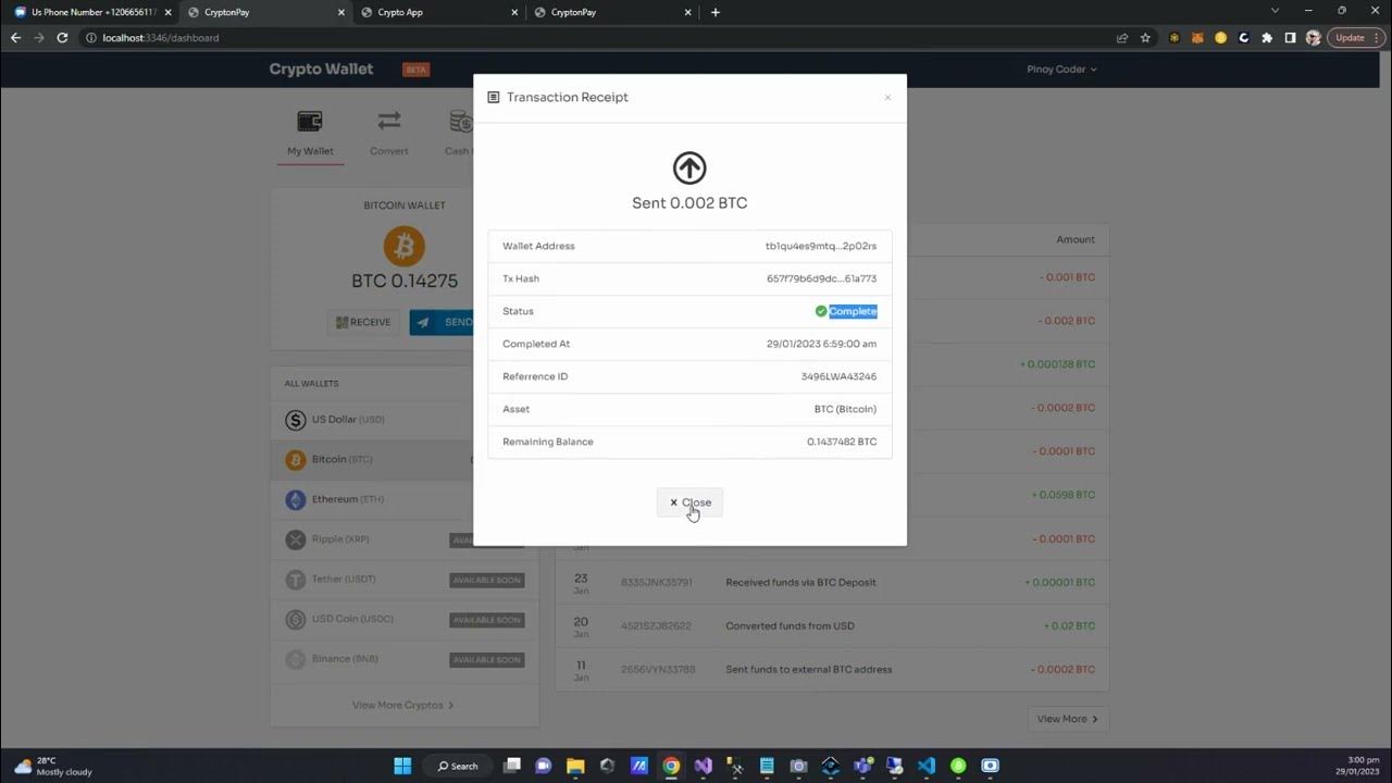 c# - How to control Bitcoin Core Wallet | Send / Receive - YouTube