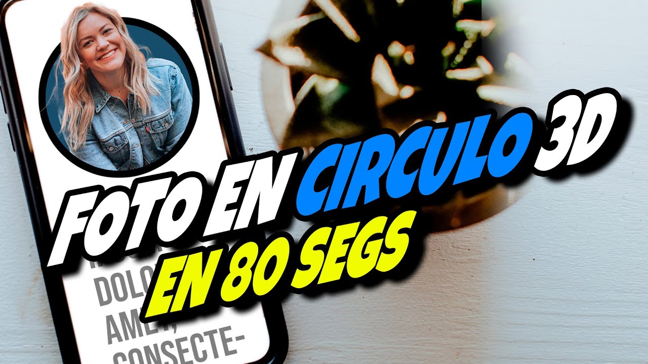 🍄Como meter una FOTO EN UN CIRCULO 3d en 80 segundos con photoshop ...