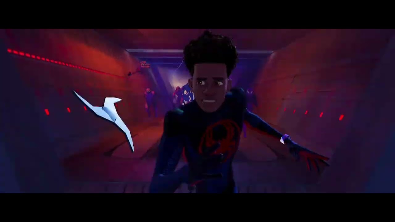 Spider-Man; Across the Spider-Verse (2023) The Spider Chase Miles Scene ...
