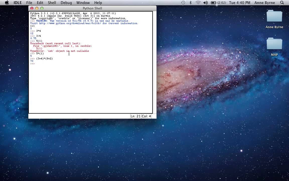 Python 1: Introduction to the Python Shell - YouTube