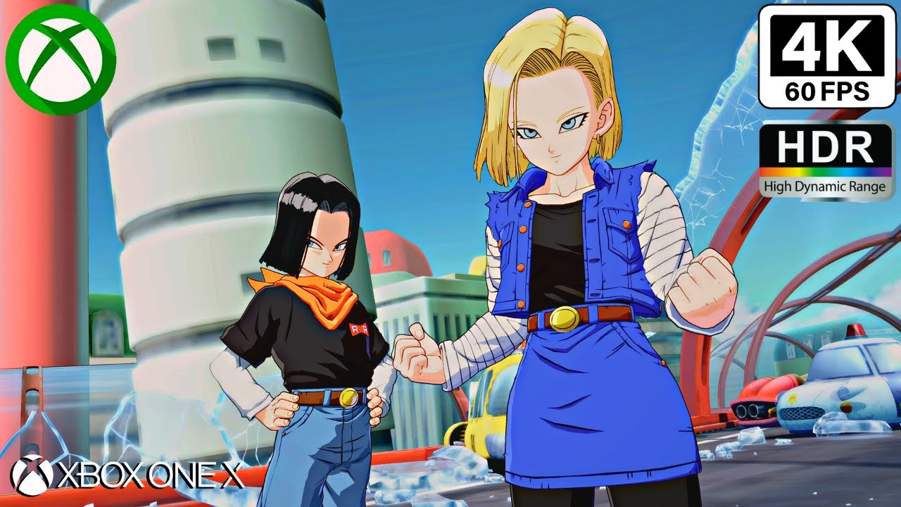 Dragon Ball FighterZ (4K ᵁᴴᴰ 60ᶠᵖˢ HDR) Trunks vs Android 18 - Gameplay ...