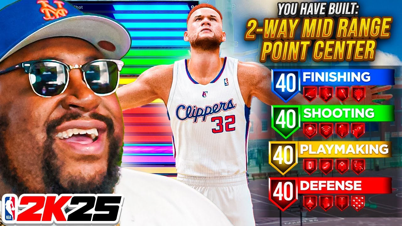 Expert Reveals BEST 2 WAY MID RANGE POINT CENTER Build for NBA 2K25 ...