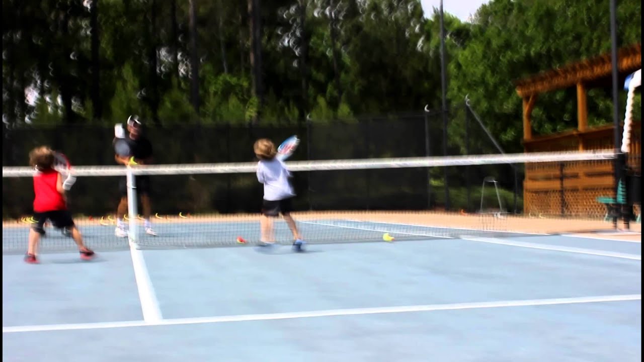 Tennis Drills with Kids, Ashton and Jackson Rainey, All Court Training ...