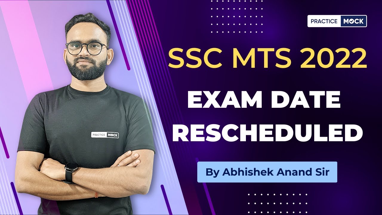 SSC MTS 2022 | SSC MTS Exam Date | SSC MTS Exam date Rescheduled | SSC ...