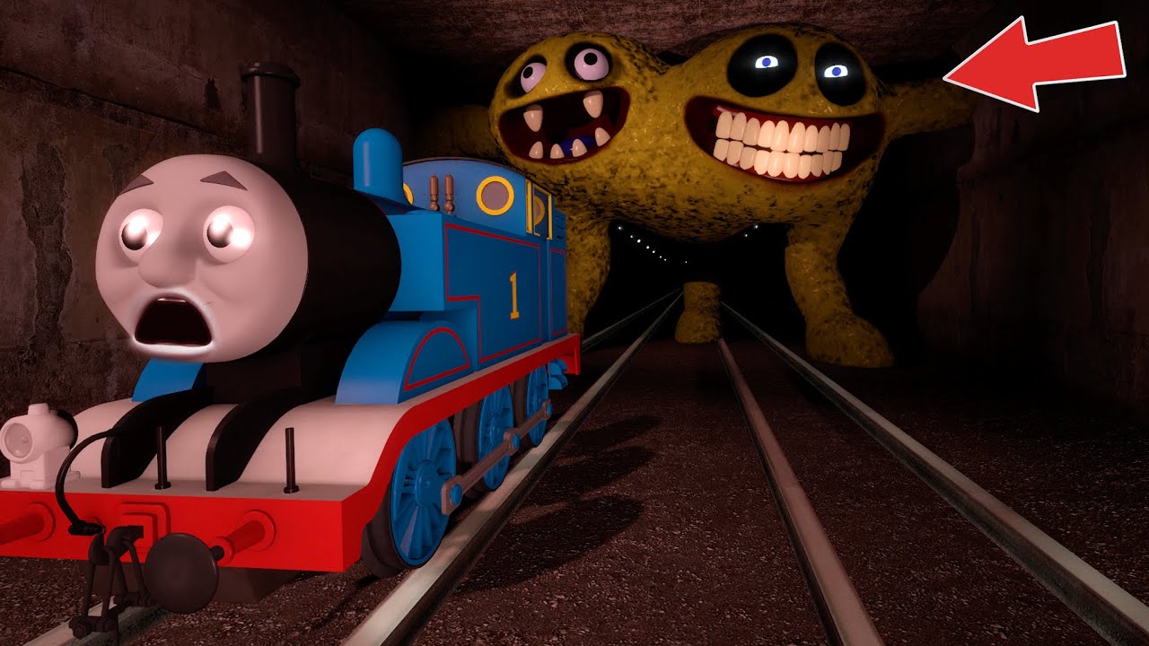 Building a Thomas Train Chased By Roblox Depraved Innyume Smiley Bosses ...