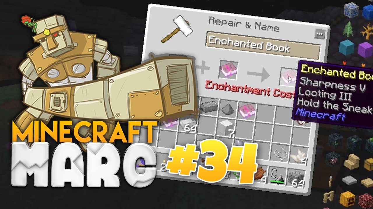 Sharpness V & Looting III - #34 - Minecraft MARC | skate702 - YouTube