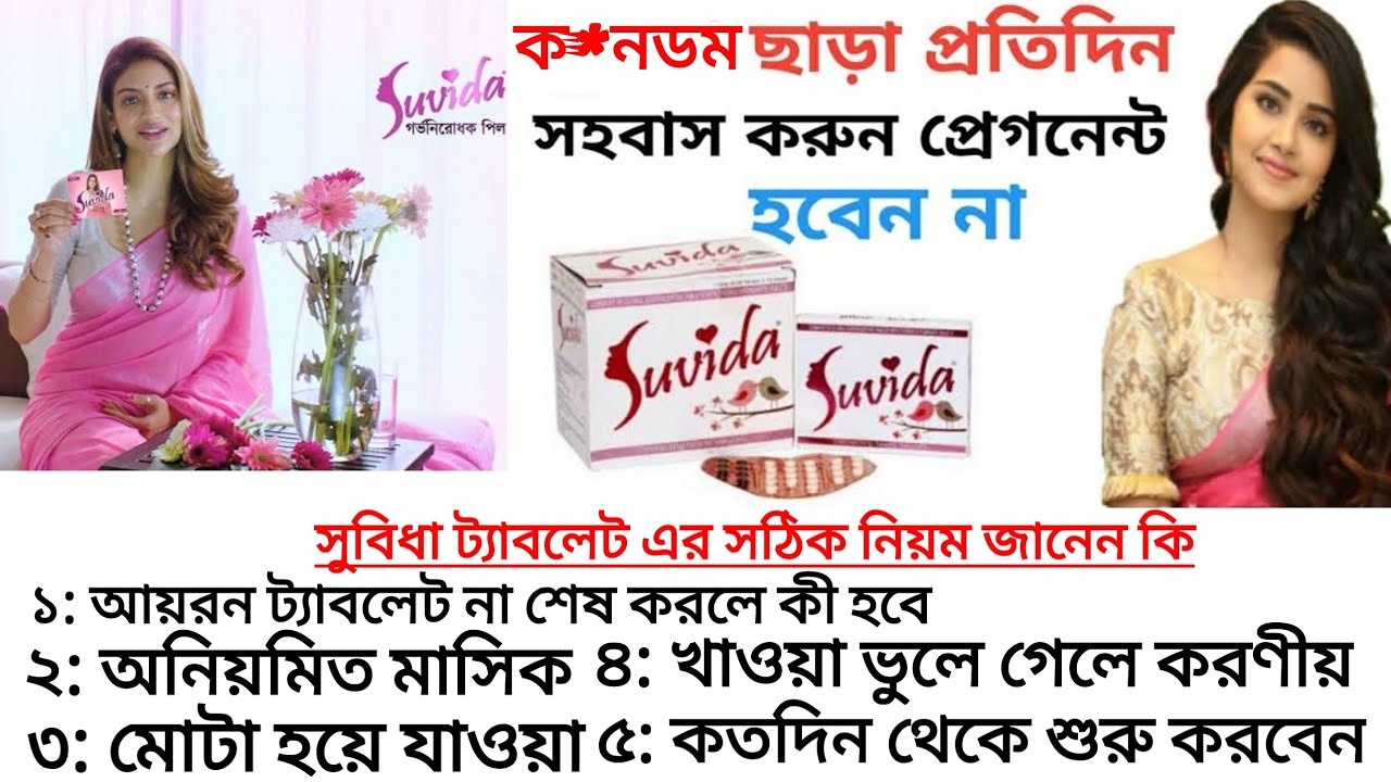 Suvida tablet review bangali//Dose//side effects//সুবিধা ট্যাবলেট ...