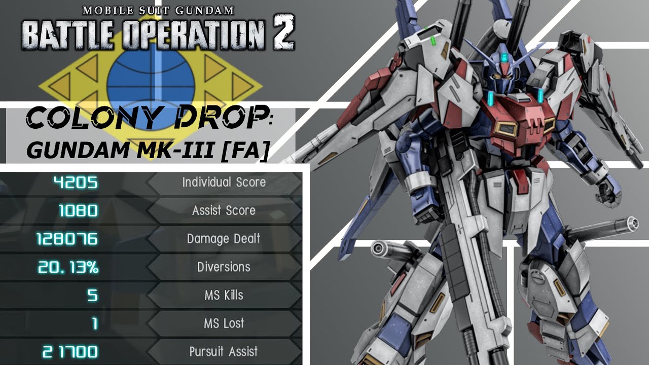 GBO2: Gundam MK-III [FA], Colony Drop - YouTube