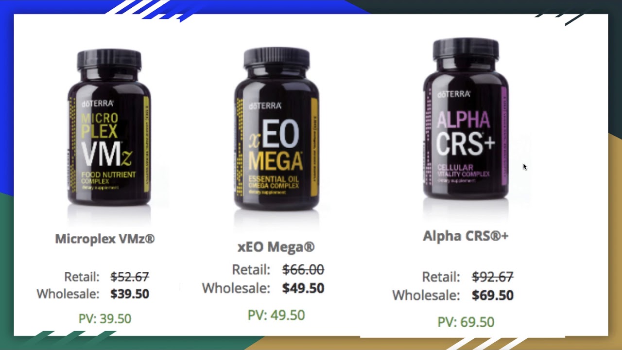 DoTERRA Vitamins and Supplements - Ordering LLV on LRP Part 1 - YouTube
