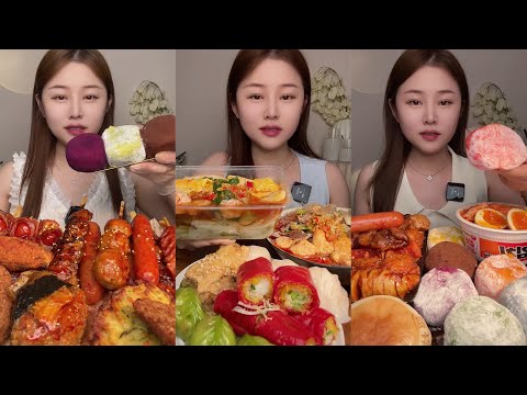 Chinese Food Asmr/ Mukbang Eating Show | Soslu Çin Yemekleri Yeme🌶 🥵😋