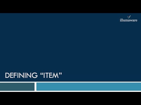 Intro - What Is An Item - YouTube
