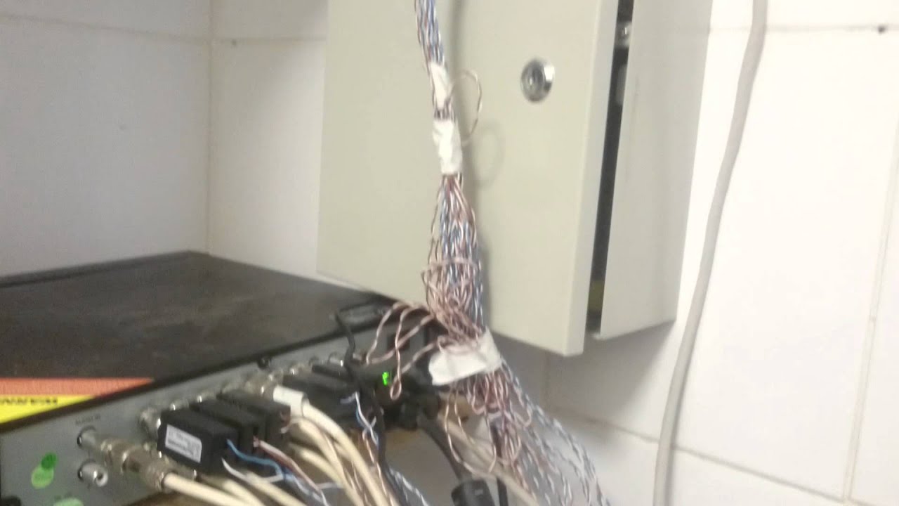 CCTV installation with CAT5 - Done bad. - YouTube