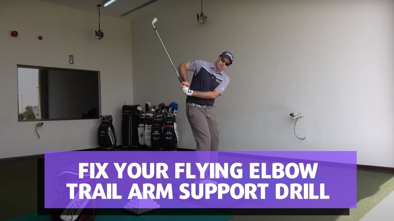 Stop your "Flying Elbow" in the Backswing - YouTube