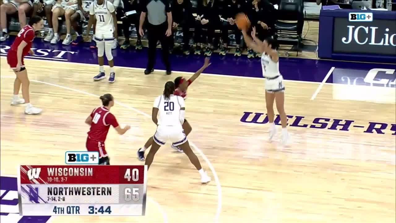 Caroline Lau Highlights vs. Wisconsin | Northwestern Women's Basketball ...