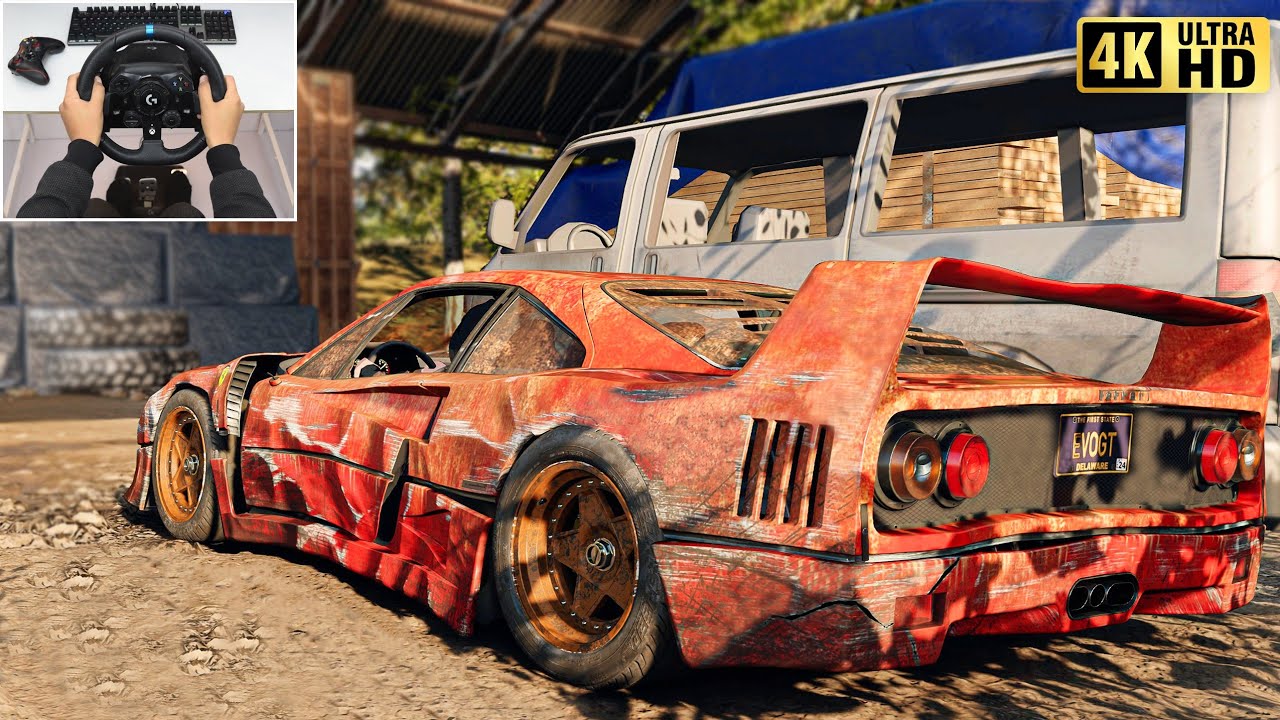 Rebuilding a FERRARI F40 in NFS Unbound - Logitech G923 - YouTube