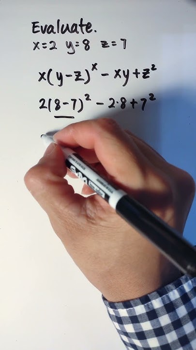 Expressions: evaluate given values of the variables #math #expression #prealgebra #6th #pemdas ...