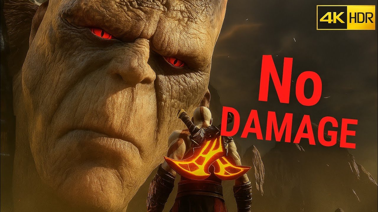 No Damage 🔥! Kratos vs Cronos EPIC Boss Battle – GoW 3 Remastered - YouTube