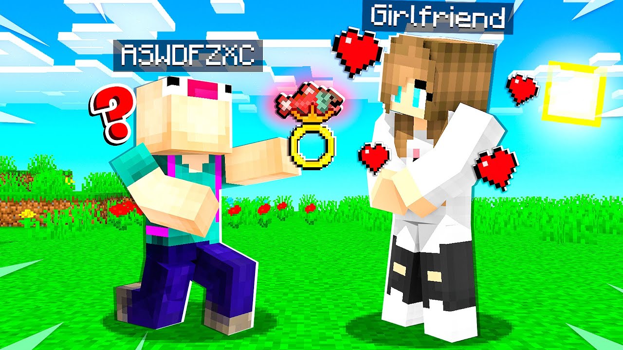 I Married my Girlfriend in Minecraft! - YouTube
