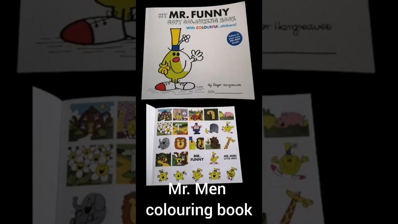 Mr Men colouring book | Mr Funny - YouTube