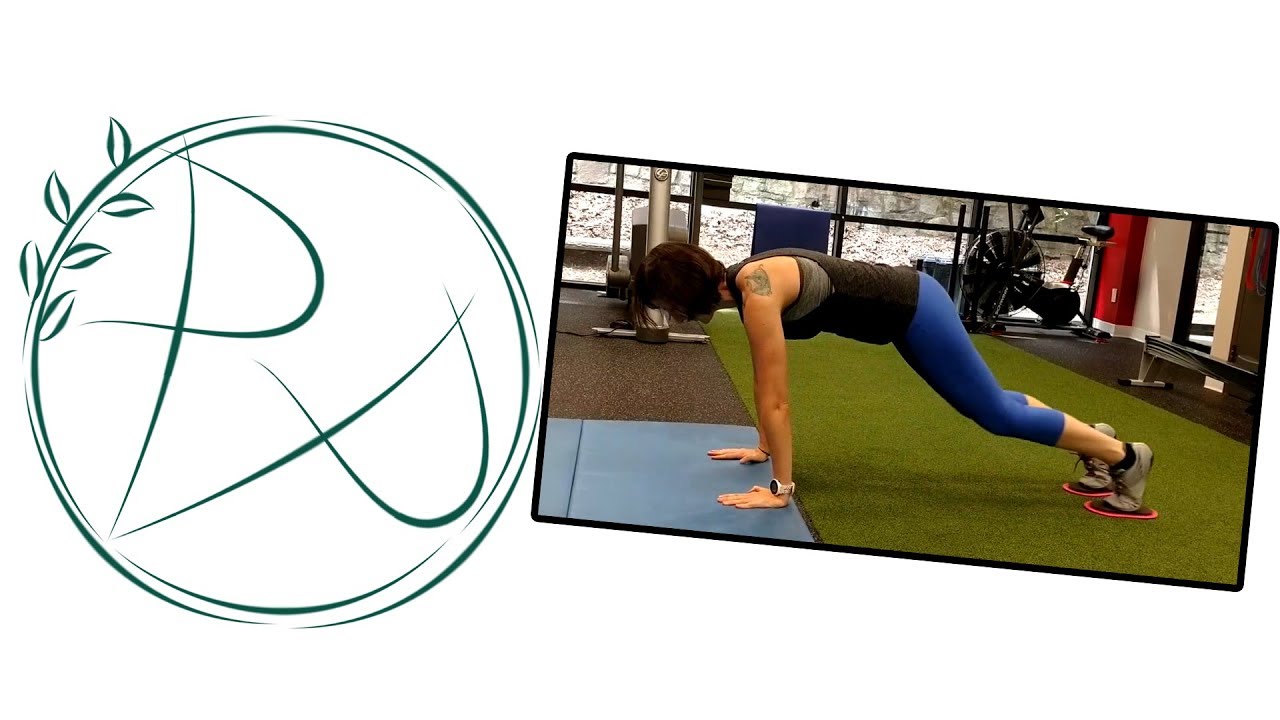 Plank Series - Slider Knee Tuck With Pushup Option - YouTube