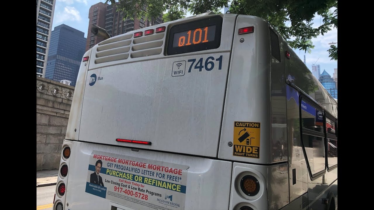 MTA: On Board 2015 New Flyer XD40 Xcelsior #7461 On The Q101 Local Bus ...