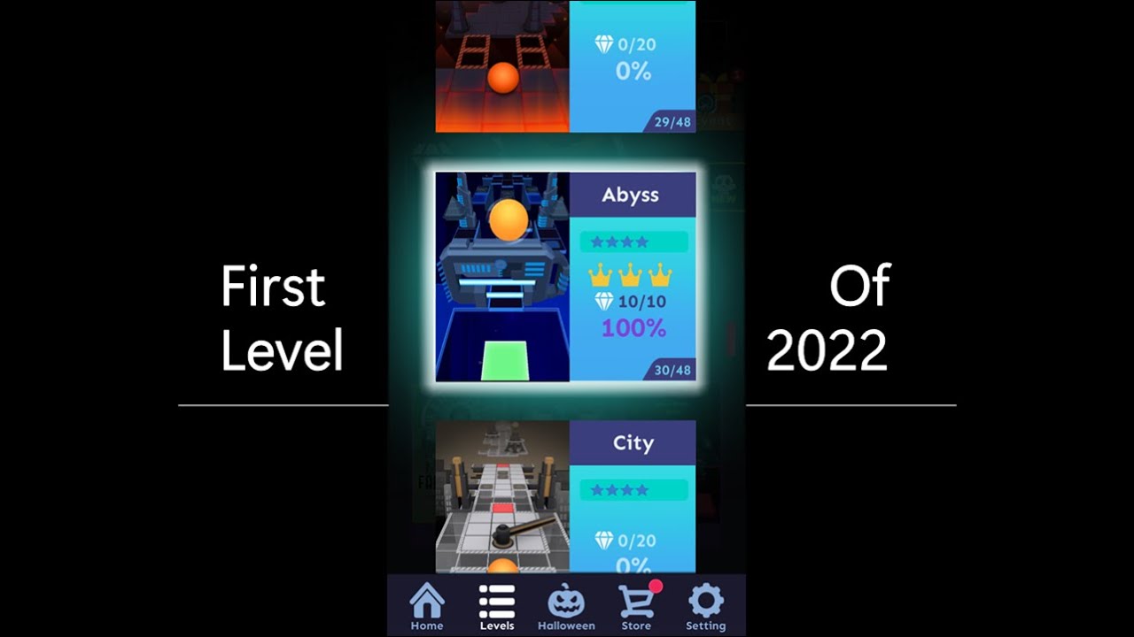 [FIRST LEVEL OF 2022] Rolling Sky Edit - Abyss (Collab) ★★★★ - YouTube