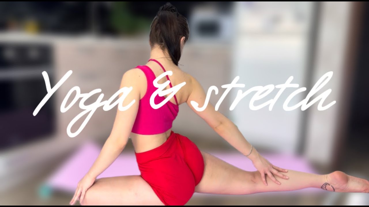 Hot Yoga with a girl: Stretching that opens up grace and passion - YouTube