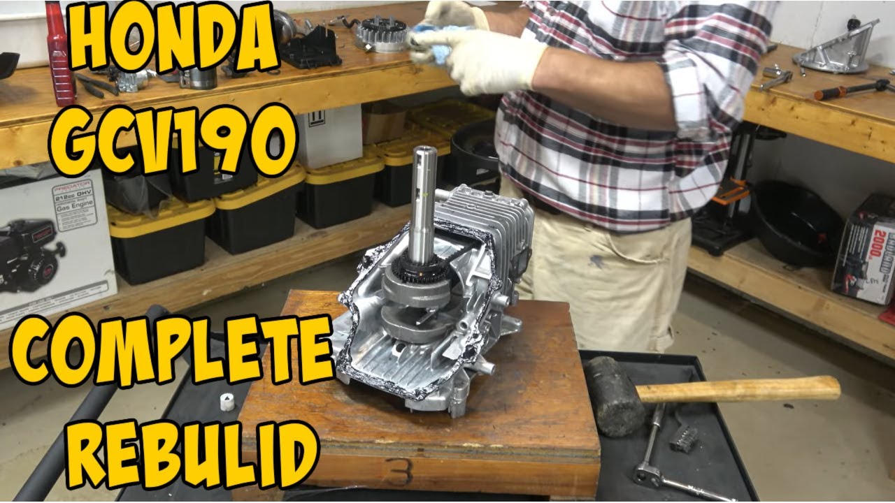 Honda GCV 190 Engine Rebuild Part 2| Reassembly. - YouTube